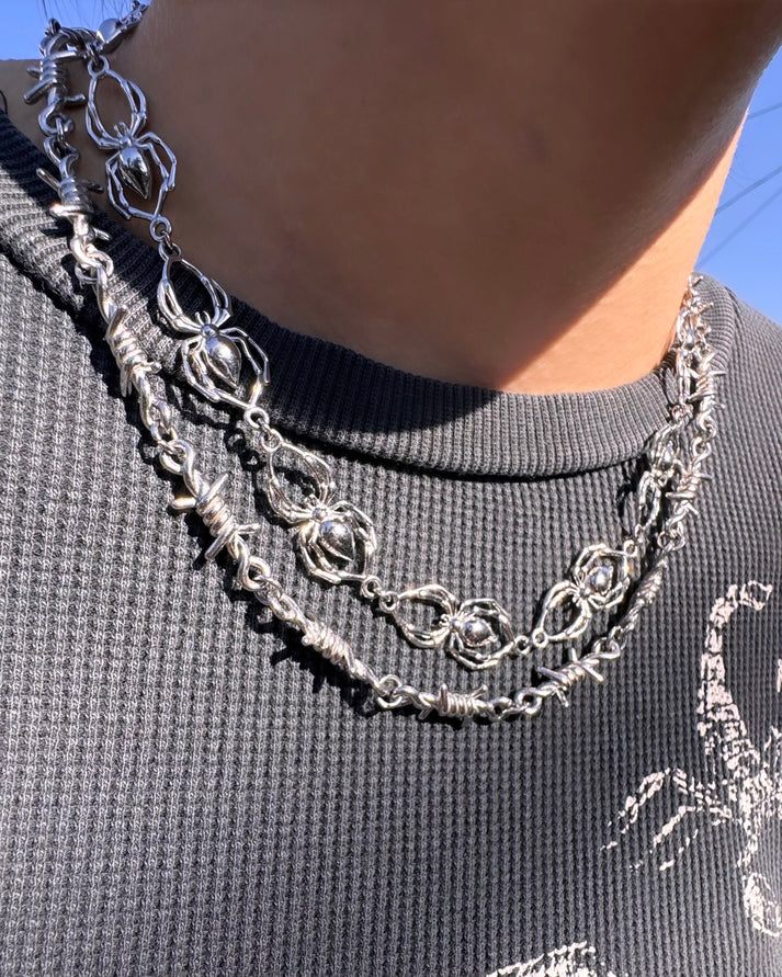 MINI BARBED WIRE NECKLACE – Cyberspace Shop
