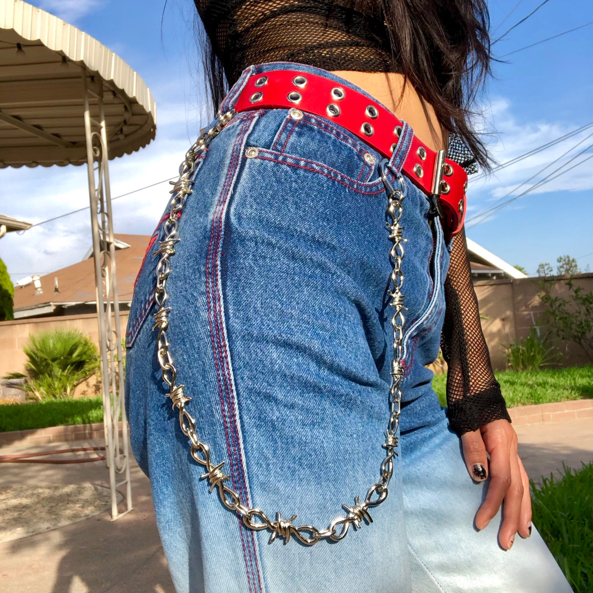 Barbed Wire Wallet Chain – Cyberspace Shop